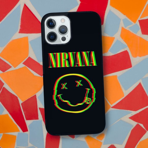Accessories | Nirvana Neon Glitch 8s 90s Iphone Case | Poshmark